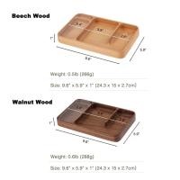 China Personalized Wooden Jewelry Tray Catch All Tray with Lid Custom Valet Tray Desk Organization Wedding Gift Anniversary Gift for sale