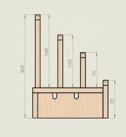 China Desk Organizer Gift for men Personalized Wooden Tablet stand Multi Device Organizer for Smartphones Ultimate device storage for sale