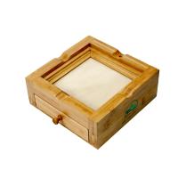 China Factory Direct Wooden Ashtray With Storage Case Box Burn Resistant For Home Office Hotel Restaurant for sale