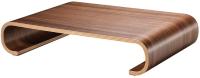 China High Quality Portable Bent Wood Laptop Holder Computer Desk Wooden Monitor Stand For Home Office for sale