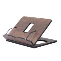 China Personalized Adjustable Wooden Book Stand & Cookbook Recipe Holder Custom Foldable Portable Bible Stand Book Reader Bookend for sale
