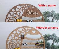 China Personalized Wood Jewelry Organizer Earring Holder Wooden Jewelry Storage  Gift for any woman  Jewelry Stand for sale