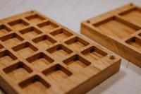 China wooden jewelry Tray Gem Stone Tray Crystal Tray  jewelry organizer  Ring for sale