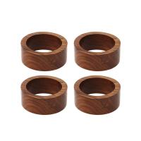 China Round Shaped wooden Acacia Napkin Ring for wedding for sale