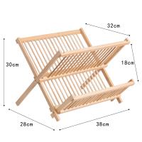 China Bamboo plate Holder for Dish Rack- plate and bowl  Drying rack - Bamboo Dish Drying Racks for sale