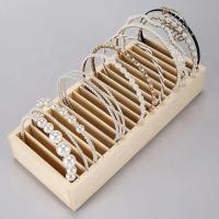 China Wooden Bracelet Storage Box Jewelry Display Stand Removable Tray Organizer Box for sale
