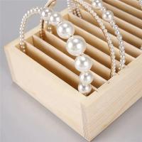 China Wooden Bracelet Storage Box Jewelry Display Stand Removable Tray Organizer Box for sale