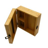 China Wooden Tea Bag Organizer  Tea Packet Collection Box Tea Chest Storage Holder -7*7.5*3.5