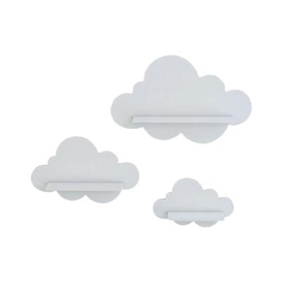 China Wooden Cloud Shelves Nursery Wall Decor Kids Room Decor Nursery Shelves Cloud Decor Kids Book Shelf for sale
