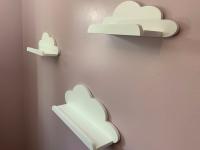 China Wooden Cloud Shelves Nursery Wall Decor Kids Room Decor Nursery Shelves Cloud Decor Kids Book Shelf for sale