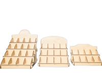 China Wooden Display Stand  Wooden Shelves Soap Display Riser Craft  Display Rack for sale