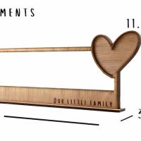 China Personalised - Our Little Family | wooden Family Anniversary Gift - Choose Your Own Family Combination for sale