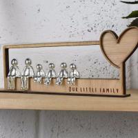 China Personalised - Our Little Family | wooden Family Anniversary Gift - Choose Your Own Family Combination for sale