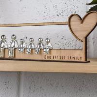 China Personalised - Our Little Family | wooden Family Anniversary Gift - Choose Your Own Family Combination for sale