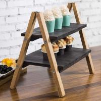 China wooden Jewelry display stand wooden cake stand in wedding party , Natural color or Rustic customized color accept for sale