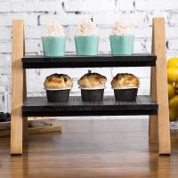 China wooden Jewelry display stand wooden cake stand in wedding party , Natural color or Rustic customized color accept for sale