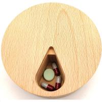 China Wood Daily Weekly Vitamin Medicine Pill Organizer Case Box,Kitchen Salt Spice Cellar Containers,Storage Box for sale