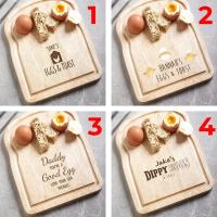 China Personalised Egg & Toast wooden Board| Breakfast Dippy Eggs Board  Personalized Egg Cup for sale