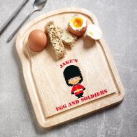 China Personalised Egg & Toast wooden Board| Breakfast Dippy Eggs Board  Personalized Egg Cup for sale
