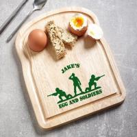 China Personalised Egg & Toast wooden Board| Breakfast Dippy Eggs Board  Personalized Egg Cup for sale