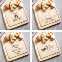 China Personalised Egg & Toast wooden Board| Breakfast Dippy Eggs Board  Personalized Egg Cup for sale