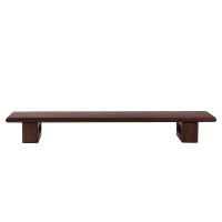 China Walnut Laptop Monitor Stand Adjustable Riser Wooden Desktop Shelf for Computer Laptop Printer TV Cellphone Stand for sale