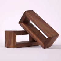 China Walnut Laptop Monitor Stand Adjustable Riser Wooden Desktop Shelf for Computer Laptop Printer TV Cellphone Stand for sale
