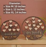 China Personalized Wooden Family Tree Frames  Meaningful Gift Personalized Sign Bedroom Decor Wood Wall for sale