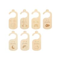 China 7pcs Natural  Nursery Wooden Clothes Dividers  for  Closet Organization ,Baby Shower Gift for sale