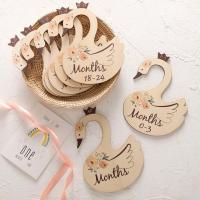 China 7pcs Natural  Nursery Wooden Clothes Dividers  for  Closet Organization ,Baby Shower Gift for sale