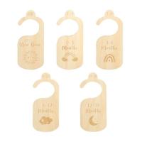 China 7pcs Natural  Nursery Wooden Clothes Dividers  for  Closet Organization ,Baby Shower Gift for sale