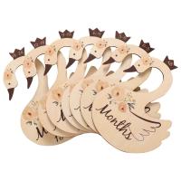 China 7pcs Natural  Nursery Wooden Clothes Dividers  for  Closet Organization ,Baby Shower Gift for sale