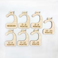 China 7pcs wooden whale  Baby closet dividers  Divider Clothes Organizer for sale