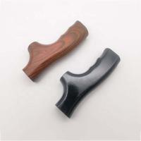 China Customize Solid Wood Crutch Handgrip Non-slip Wooden Handle Wooden Accessories for sale
