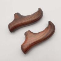 China Customize Solid Wood Crutch Handgrip Non-slip Wooden Handle Wooden Accessories for sale