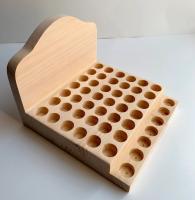 China Bottle Wood Display Wooden Essential Oil Holder Roll On Multi Level Wood Display for  Bottle for sale