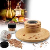 China premium cocktail smoker kit with wooden storage box -cork coaster with 4 flavors and high quality Torch for Men's Gift for sale