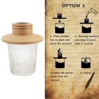China premium cocktail smoker kit with wooden storage box -cork coaster with 4 flavors and high quality Torch for Men's Gift for sale