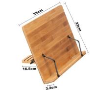 China Book Stand Book & Tablet Rest Cookbook Reading Holder with 2 Metal Page Holders Foldable Adjustable Stand Recipe Book Holder for sale