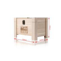 China Wood Keepsake Boxes with Handle Wholesale Unfinished Custom Tea Box Wood for sale