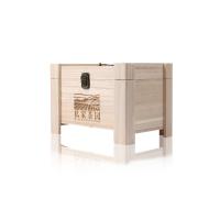 China Wood Keepsake Boxes with Handle Wholesale Unfinished Custom Tea Box Wood for sale