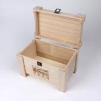China Wood Keepsake Boxes with Handle Wholesale Unfinished Custom Tea Box Wood for sale