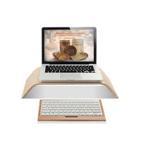 China Amazon hotsale Wooden Monitor Stand Riser,Laptop Computer Monitor Riser for PC Screen Desktop Wooden Screen Monitor Stand Riser for sale
