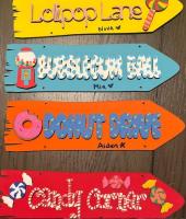 China Blank Craft Kit Laser Cut Wooden MDF Direction Sign Theme Room Sign Caravan Sign for sale