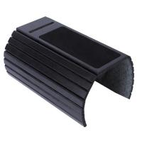 China Hot Selling Portable Sofa Table Tray Bamboo Couch Arm Sofa Tray Armrest Tray With Anti Slip Pad for sale