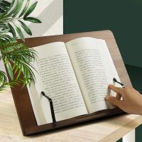 China Adjustable Book Holder Tray and Page Paper Clips-Cookbook Reading Portable Sturedy Lightweight Bookstand for sale