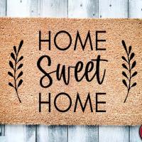 China Home Sweet Home Doormat Welcome Doormat Front Door Mat for sale