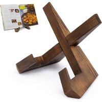 China Solid Wood Cook Book Stand Farmhouse Kitchen Decor for Tablet Fancy Plate Vinyl and Recipe Book for sale