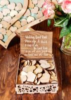 China Wooden box for hearts Wooden box Wood box Wedding sign for sale