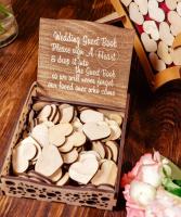 China Wooden box for hearts Wooden box Wood box Wedding sign for sale